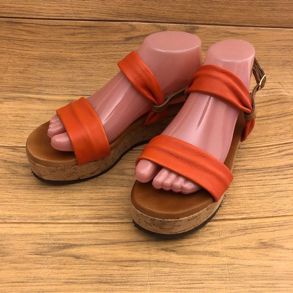 Sundance | Shoes | Sundance Coral Wedge Cork Sandals Made In Italy 75 ...